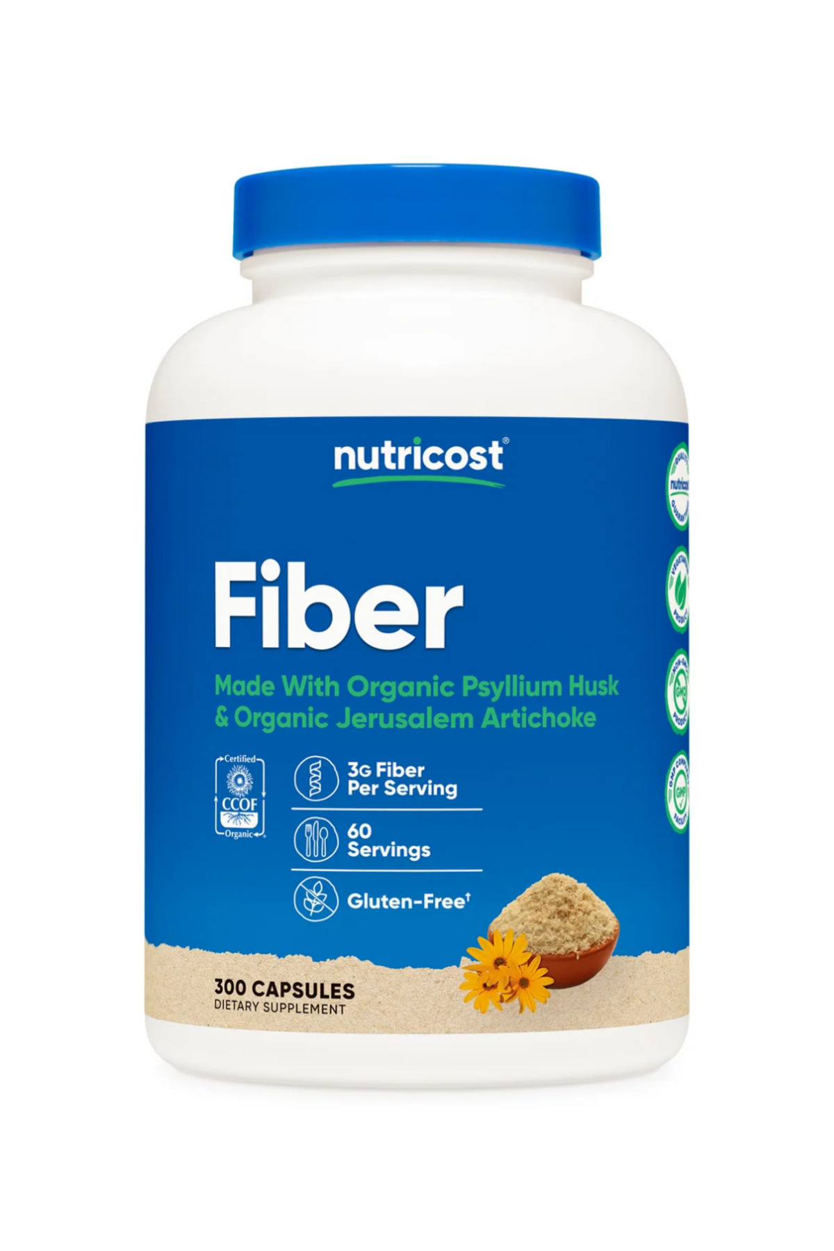 Nutricost Fiber 300 Capsules - Organic Psyllium Husk - Fiyatı, Yorumları