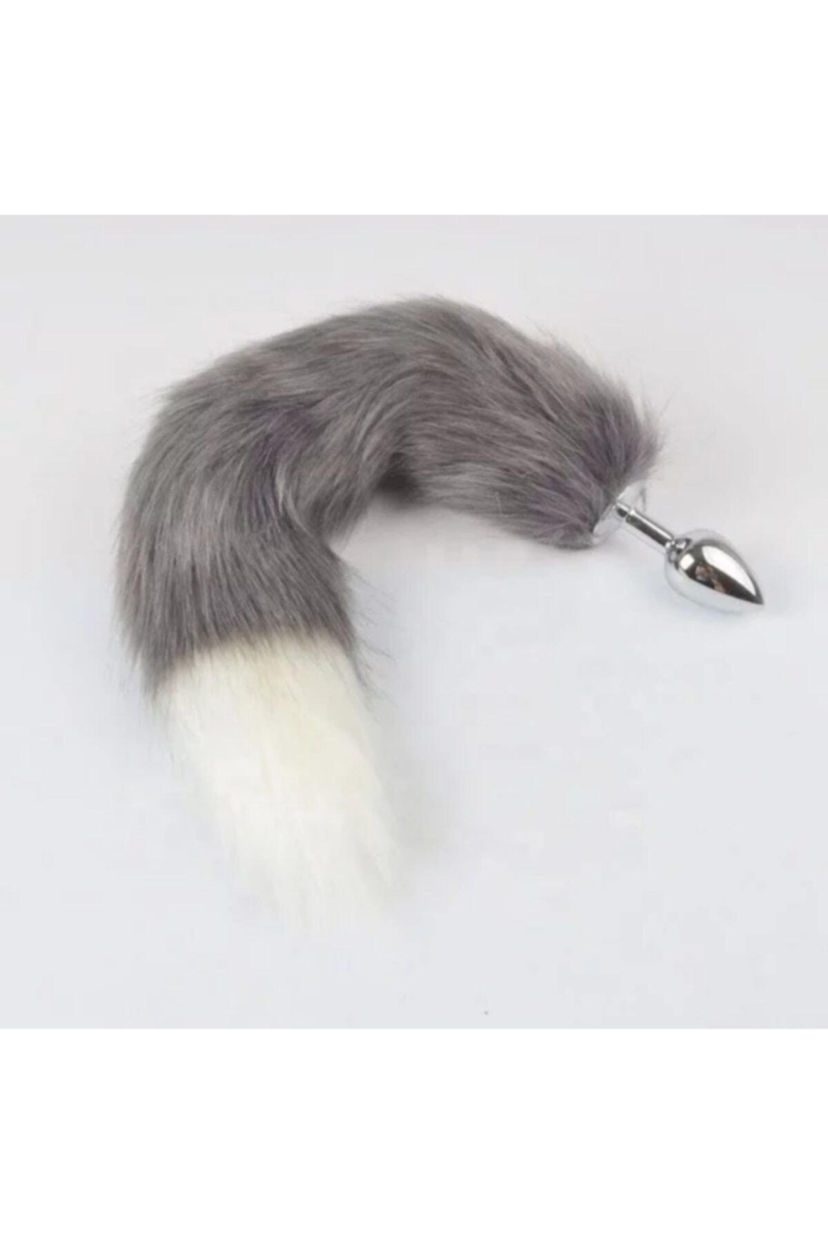 sex toys Tilki Kuyruğu Anal Plug Gri Beyaz - Fiyatı, Yorumları