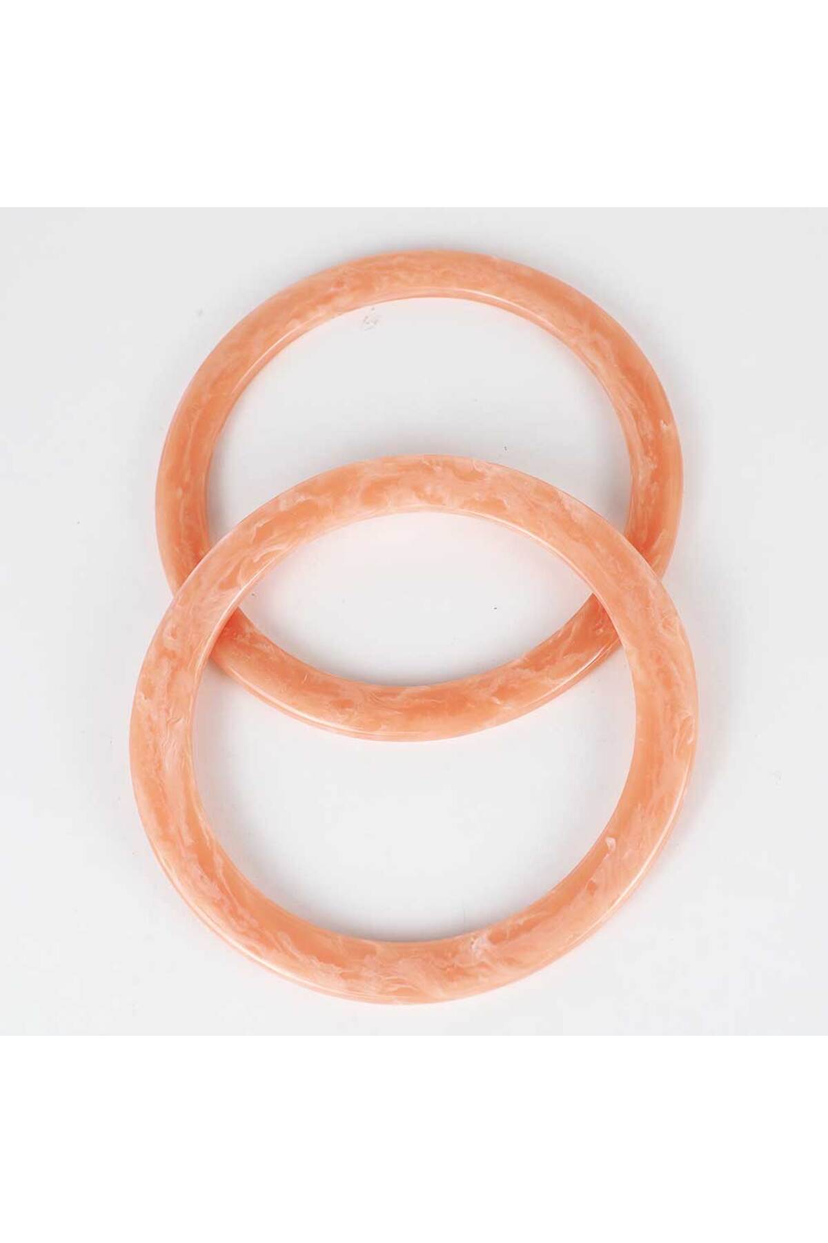Ritzz Yassı Yuvarlak Akrilik Çanta Sapı 15 CM - Somon - Fiyatı, Yorumları