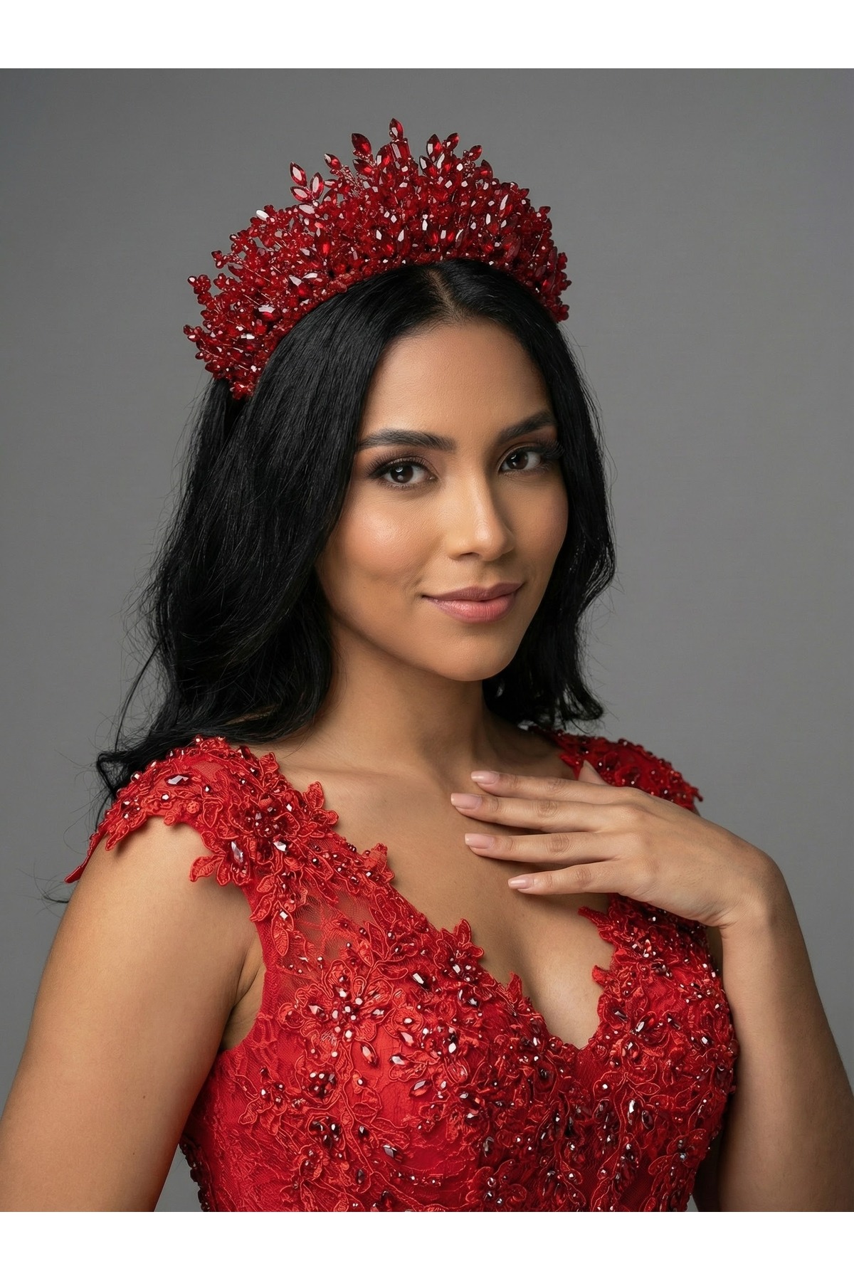 Magic Tiara Gösterişli Taşlı Prenses Tacı – Kına ve Nişan Geceleri İçin ...