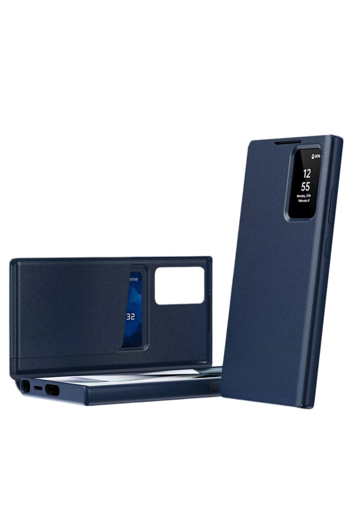 Samsung Galaxy S26 Ultra SmartView Series Case, Blue- Trendyol