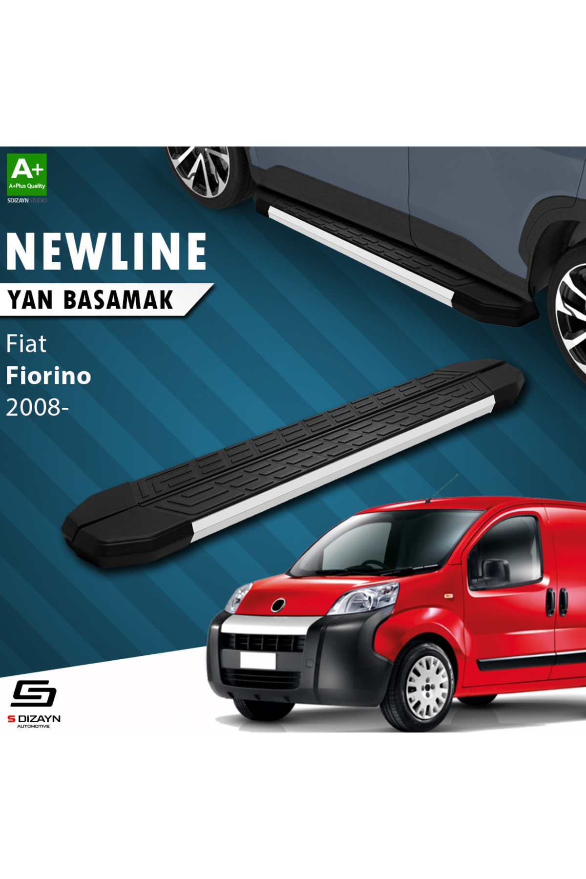 S Dizayn Fiat Fiorino NewLine Aluminyum Yan Basamak 173 Cm 2008 Üzeri ...