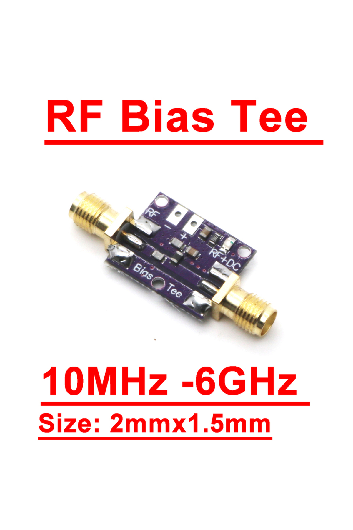 Choice 10MHz -6GHz Bias Tee RF Biaser BiasTee DC blocker Coaxial feed ...