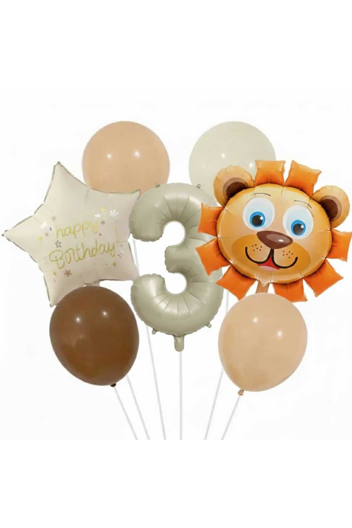 ÇITIPITISTORE Balon od folije sa lavljom glavom, zvezda, srećan ...