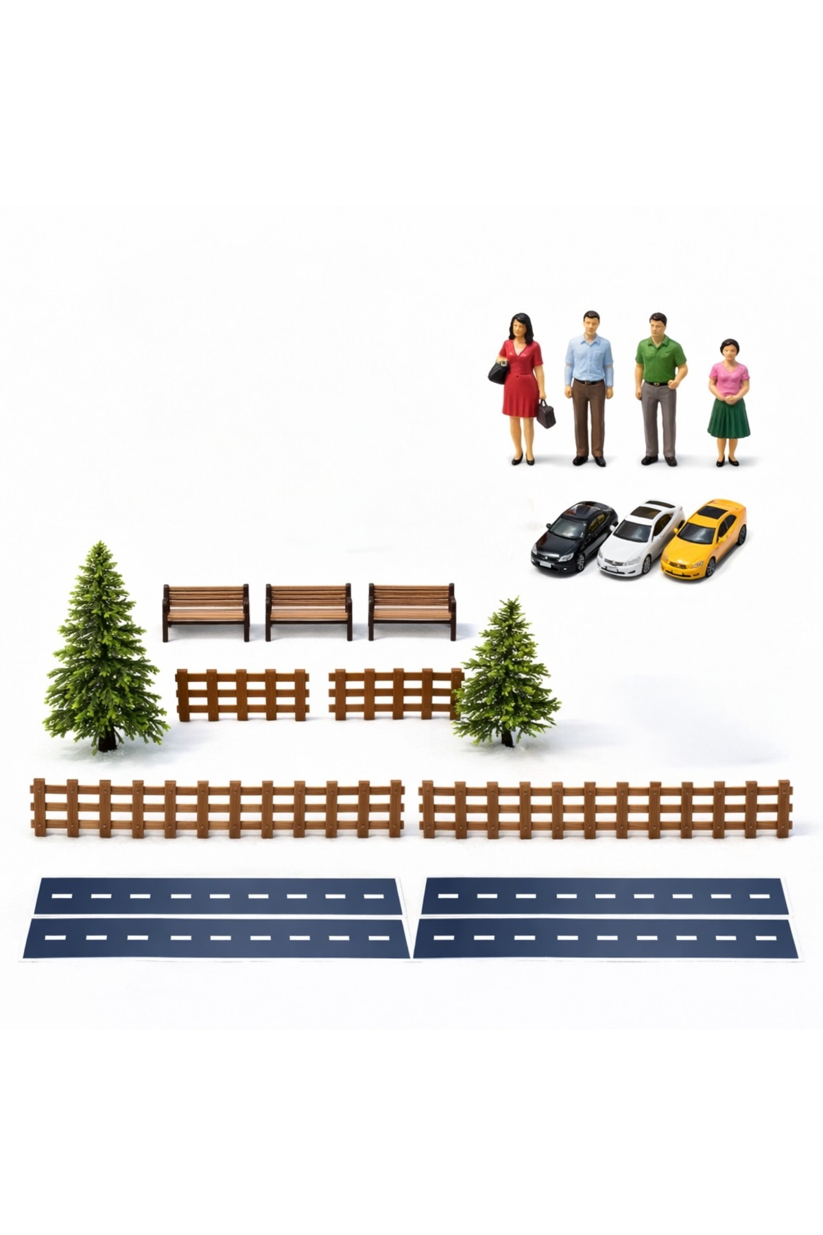 Canland Maket Figür Seti – Hobi Oyun Etkinlik Seti | İnsan Yol Çit Ağaç ...