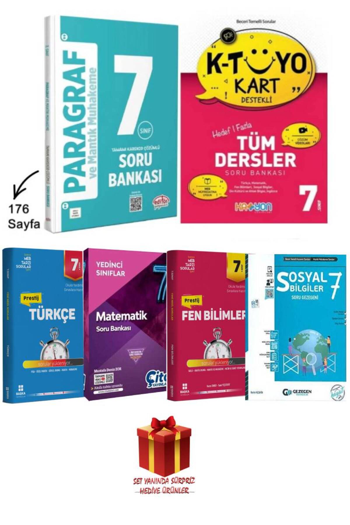Editör Yayınevi 2026 Editör 7. Sınıf Paragraf Soru Bankası+Katyon ...