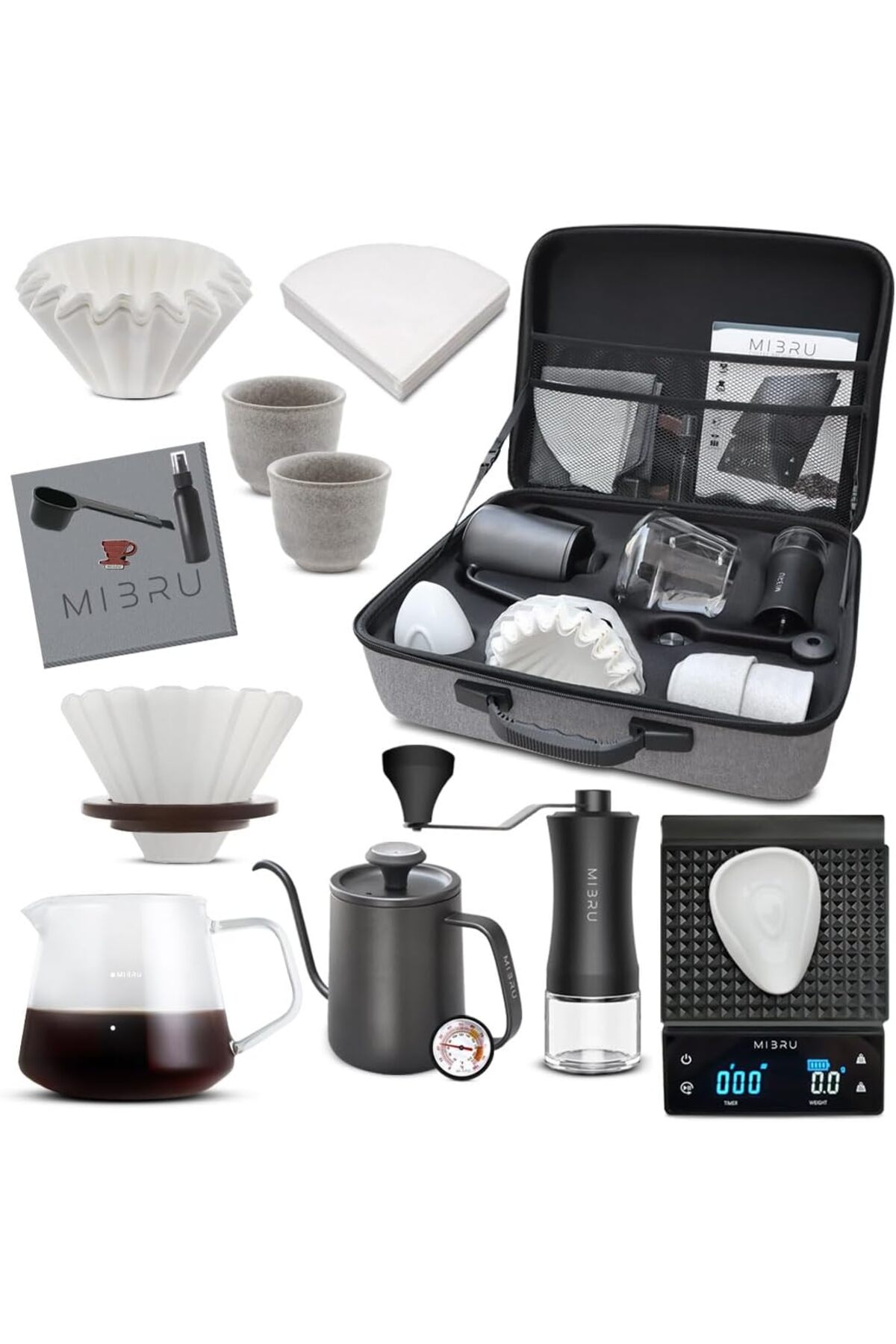 Generic MIBRU Drip Coffee Maker Set, 14 in 1 V60 Coffee Maker Set ...