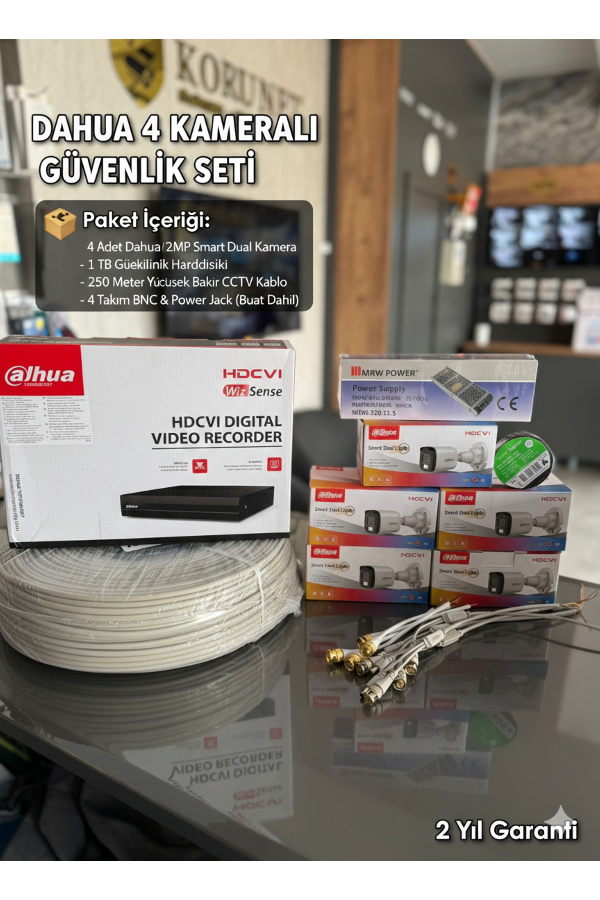 Dahua Technology Dahua 6 Kameralı Smart Dual Light Full HD Güvenlik ...