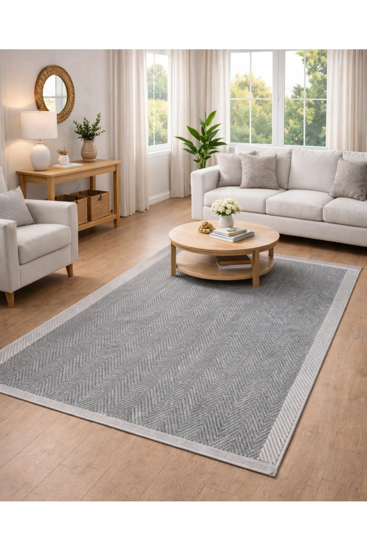 Merinos Halı Merinos Rs Sisal 79265-096 Özel Kesme Halı Gri - Fiyatı ...