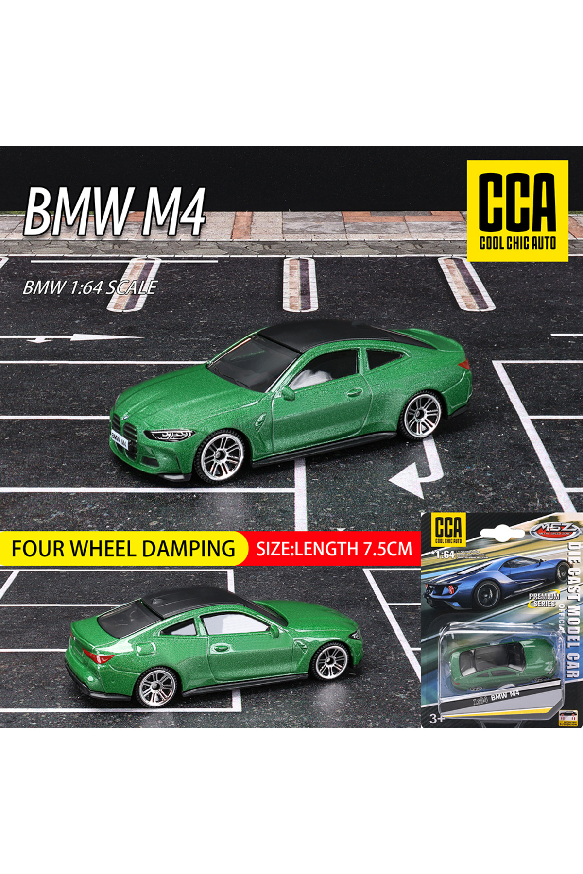 Choice BMW M4 CCA MSZ 1:64 BMW M4/M4 GT3/Z4 M40i/M850i classic car ...