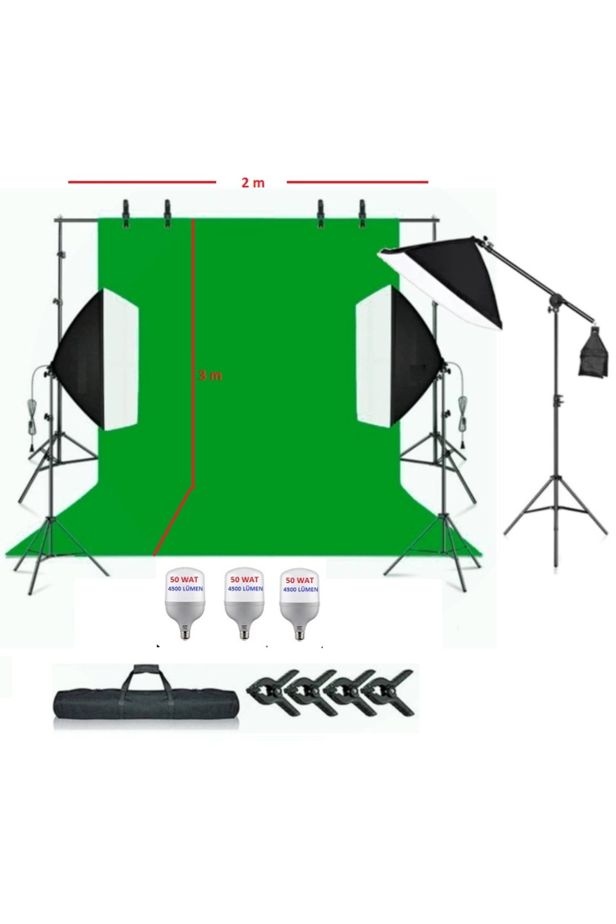 ADA GREENBOX 2x3 metre chromakey green screen greenbox yeşil fon perde ...