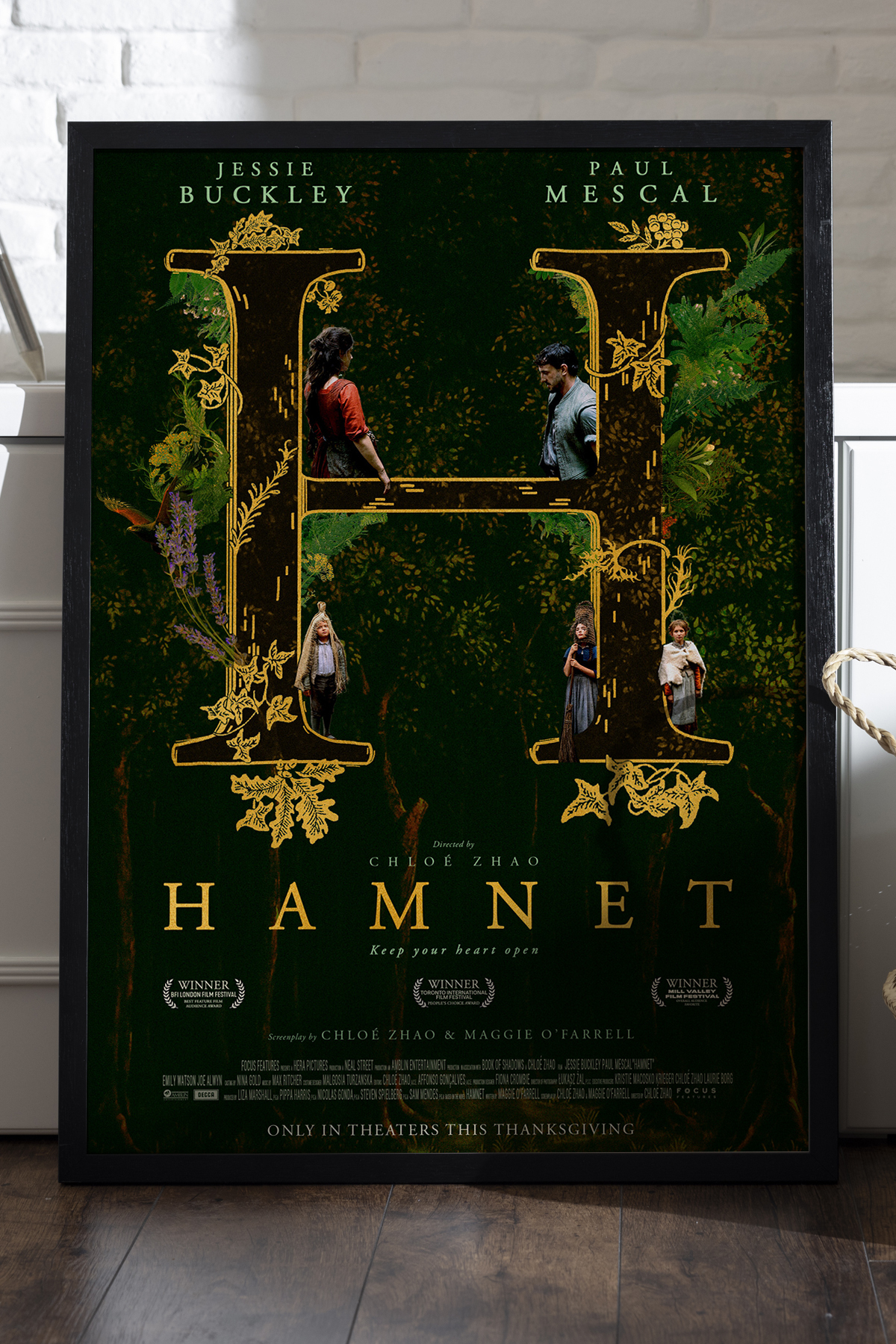 Duvarda Hamnet Siyah Ahşap Çerçeveli Poster, Hamlet Film Duvar Tablosu ...