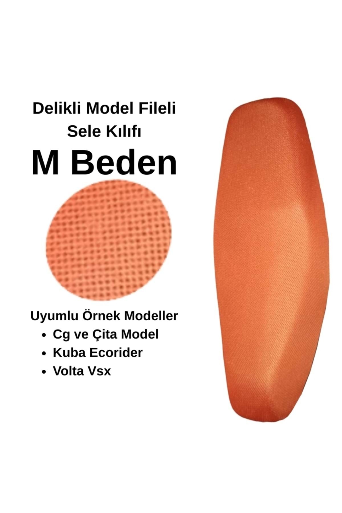 EŞREFOĞLU-EMA MOTOSİKLET SELE KILIFI FİLE TURUNCU M BEDEN - Fiyatı ...