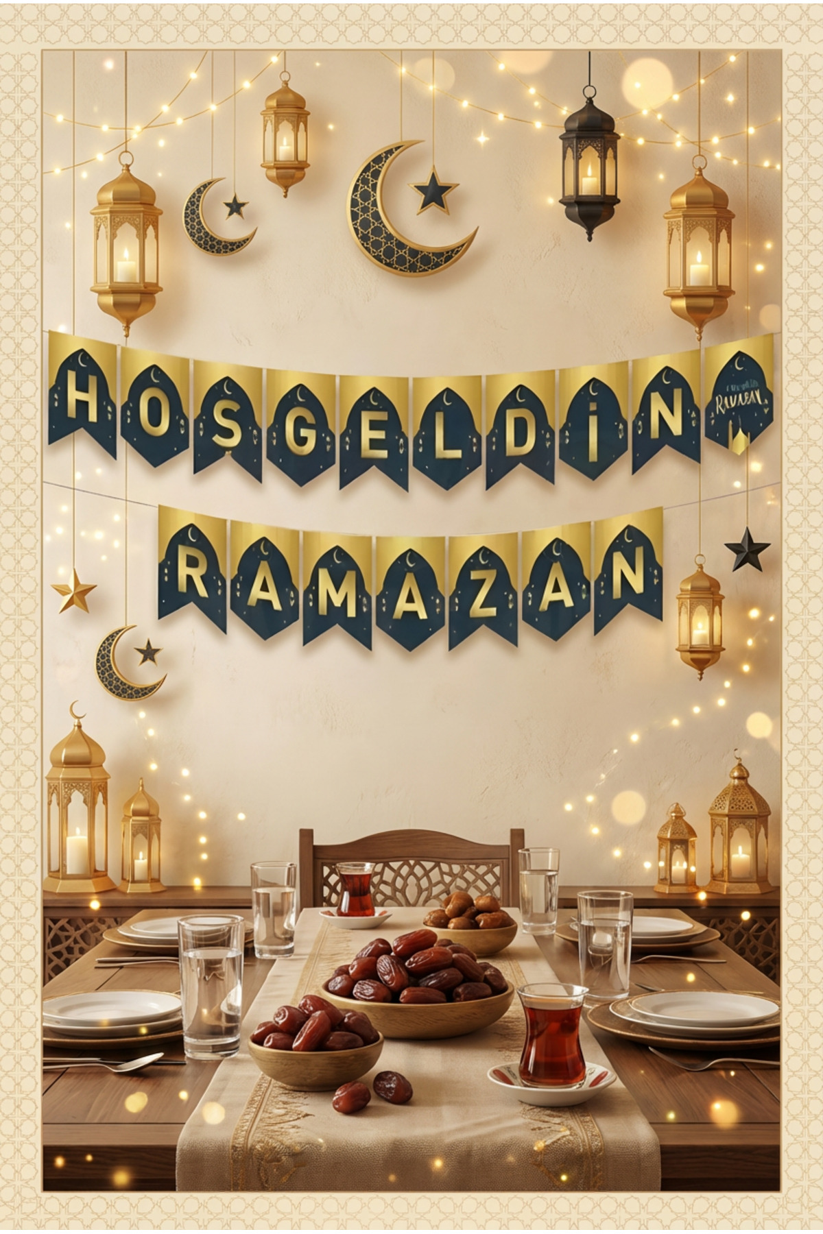 Stilvolle Hosgeldin Ramazan Deko Ebenbild