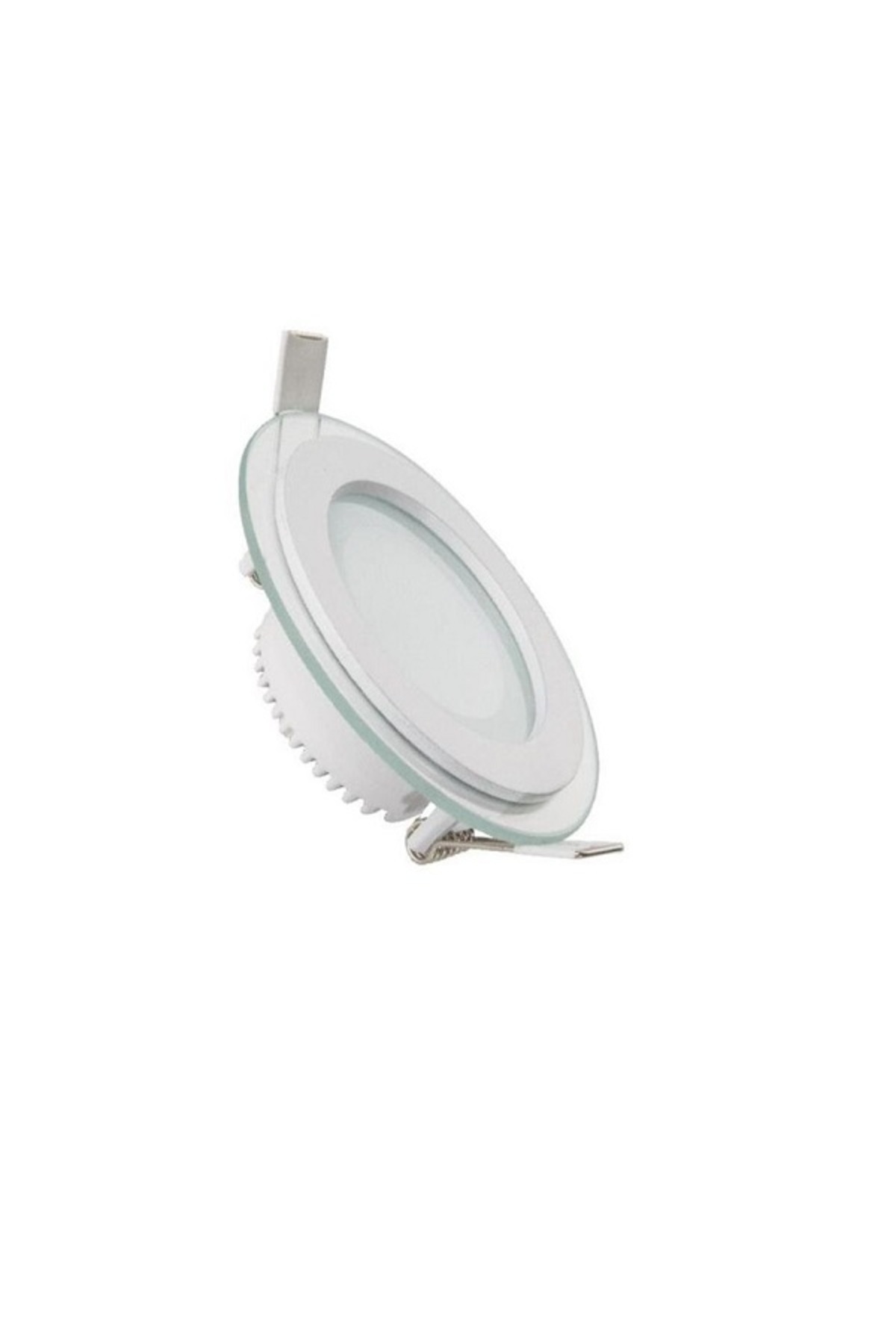 Forlife 5 W Camlı LED Panel Yuvarlak Beyaz Gövde Gunışığı Işık FL-2120 ...