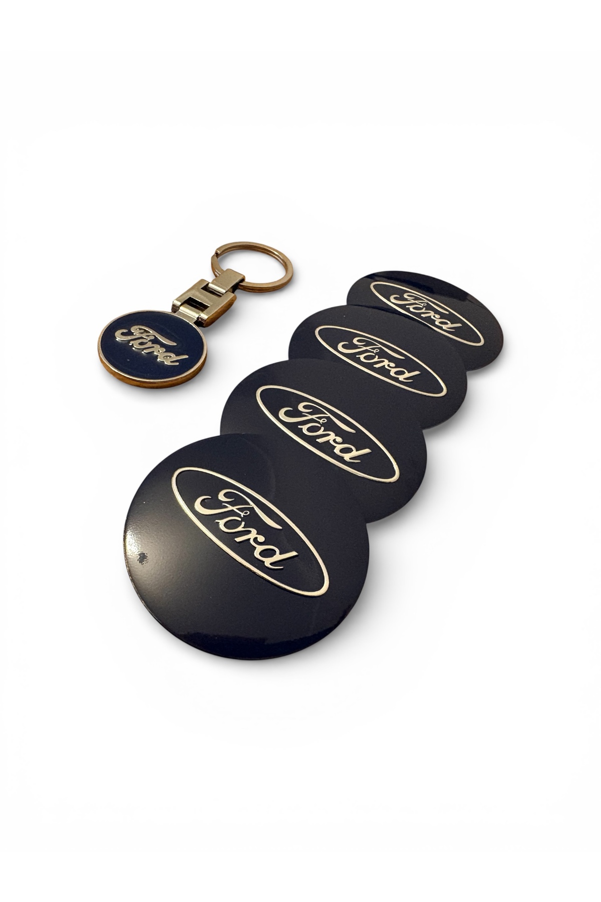İKTUNING İK TUNING FORD LOGO 56 MM ALÜMİNYUM JANT GÖBEK STICKER VE ÇİFT ...