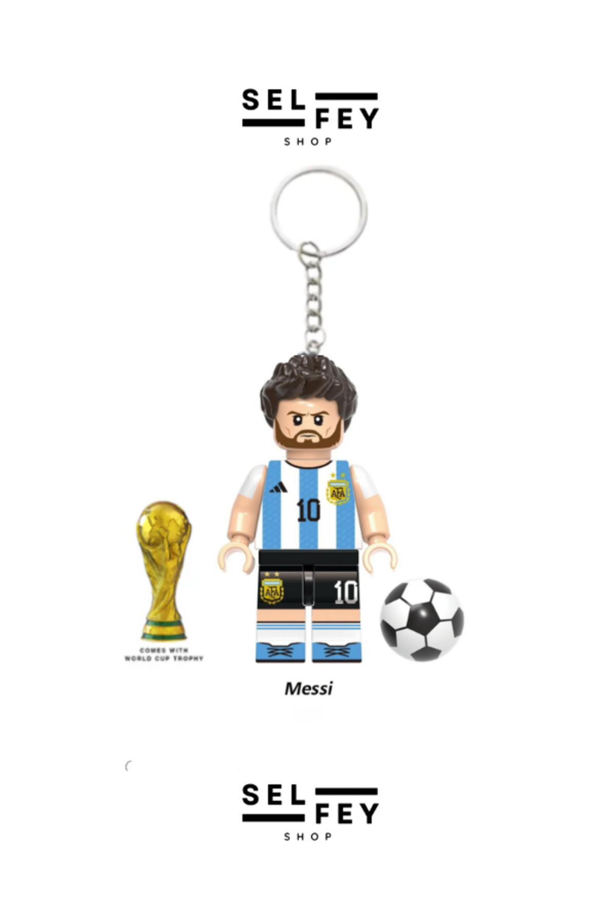 SelFey Lego Model ''world Cup'lı'' Lionel Messi Anahtarlık - Fiyatı ...