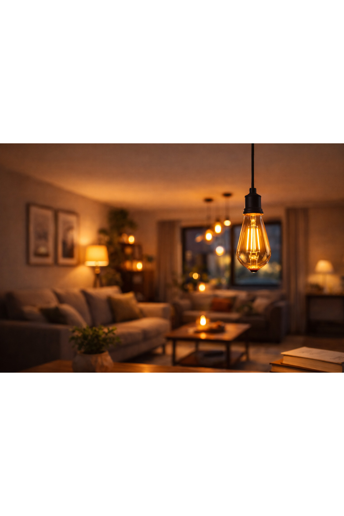 K2 GLOBAL Rustik LED Filament Ampul ST64 6W 2700K Gün Işığı E27 660 ...