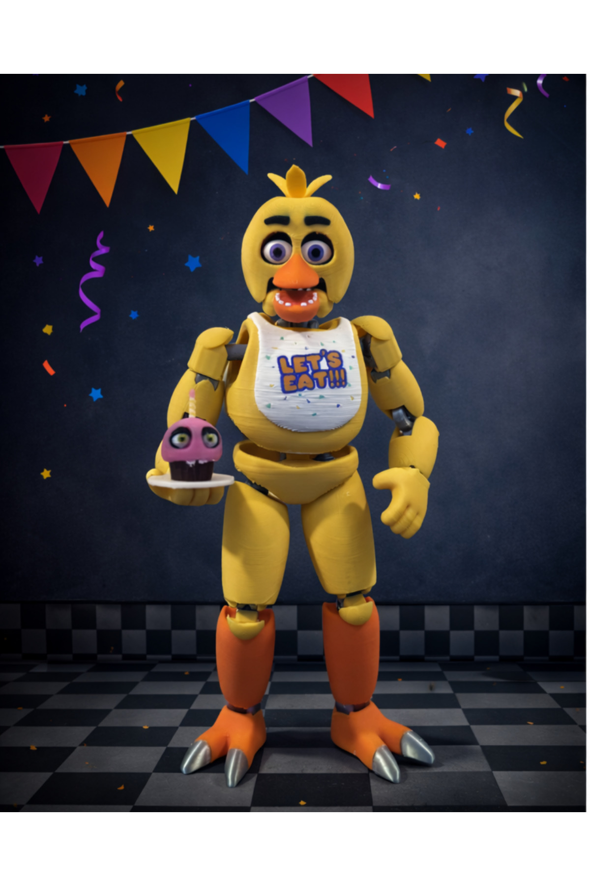 Rüzgar Tasarım FNAF Chica (Five Nights at Freddy's) 20 cm Eklemli Dummy ...