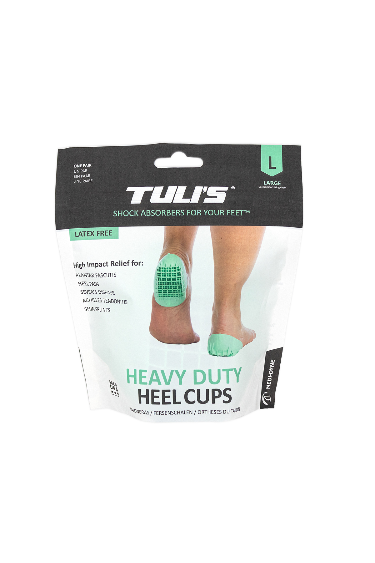 TULI'S Heel Cups Topukluk 1 Çift (80 KG ÜSTÜ KULLANIM) Large Boy ...