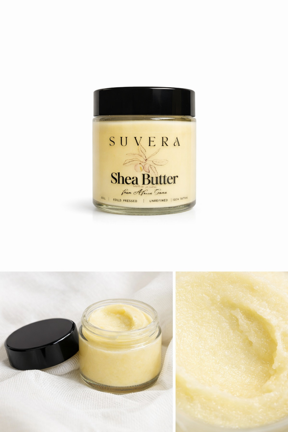Suvera Doğal Shea Butter %100 Shea Yağı 100 gr Nemlendirici Vücut Bakım ...