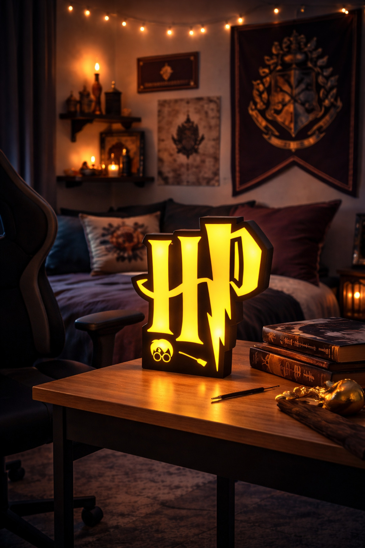 Bambu Lab Harry Potter 3D LED Işıklı Dekoratif Lamba – HP Logo Masaüstü ...