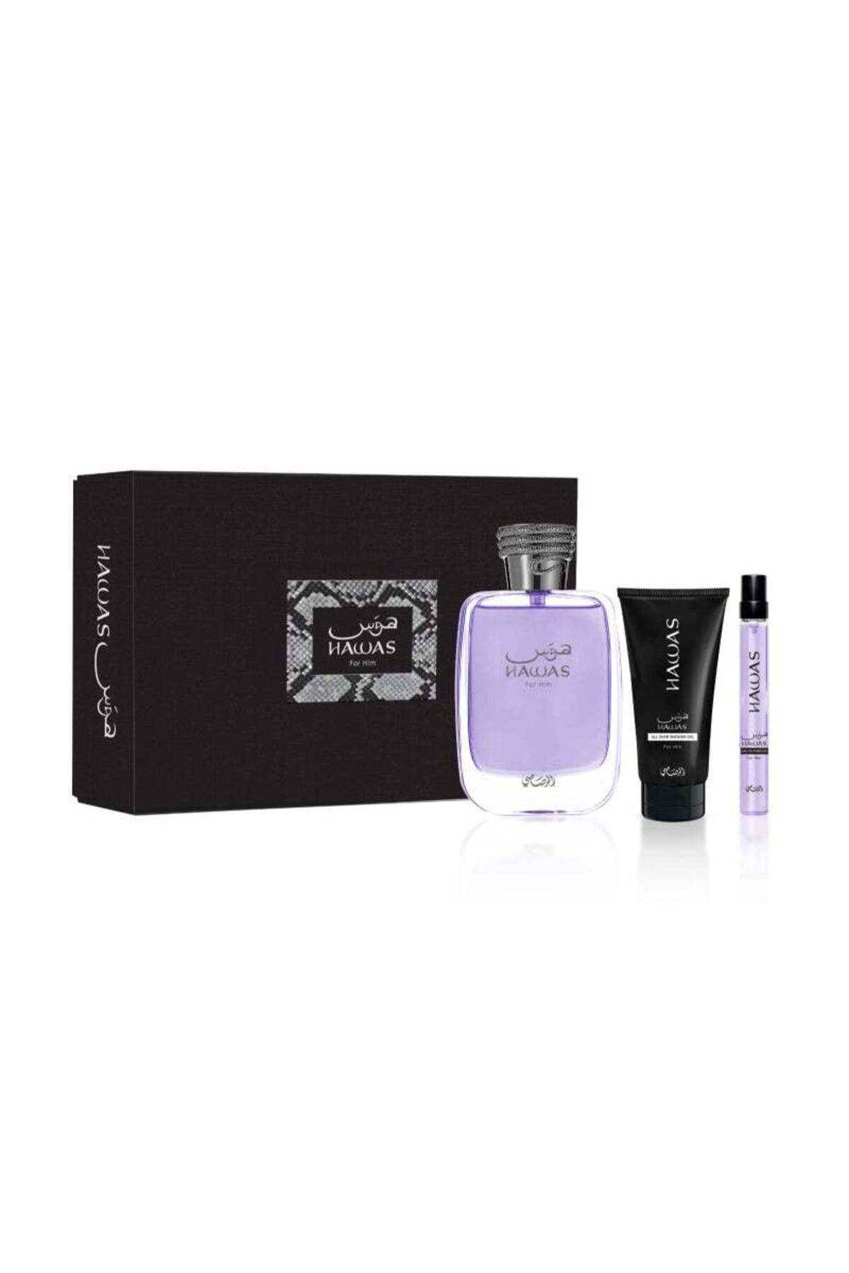 Rasasi Hawas Men EDP 100ml + EDP 10ml + Shower Gel 60ml- Trendyol
