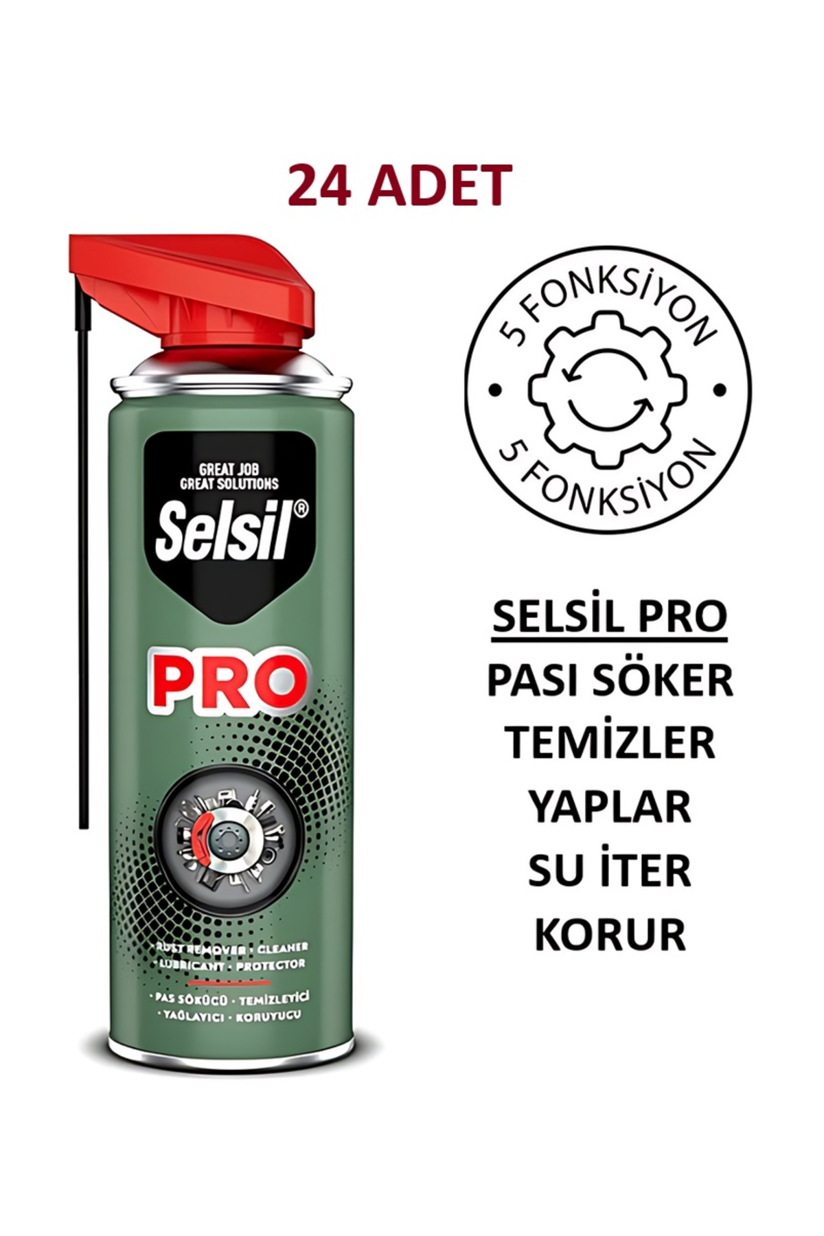 Selsil PAS SÖKÜCÜ, TEMİZLEYİCİ, YAĞLAYICI, KORUYUCU 400 ML 24 ADET ...