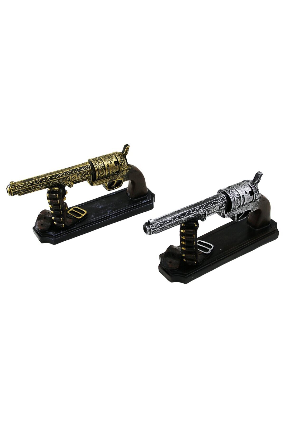 Go İthalat TABANCA VİNTAGE DEKORATİF BİBLO RENKLİ 27X12X7CM REÇİNE ...