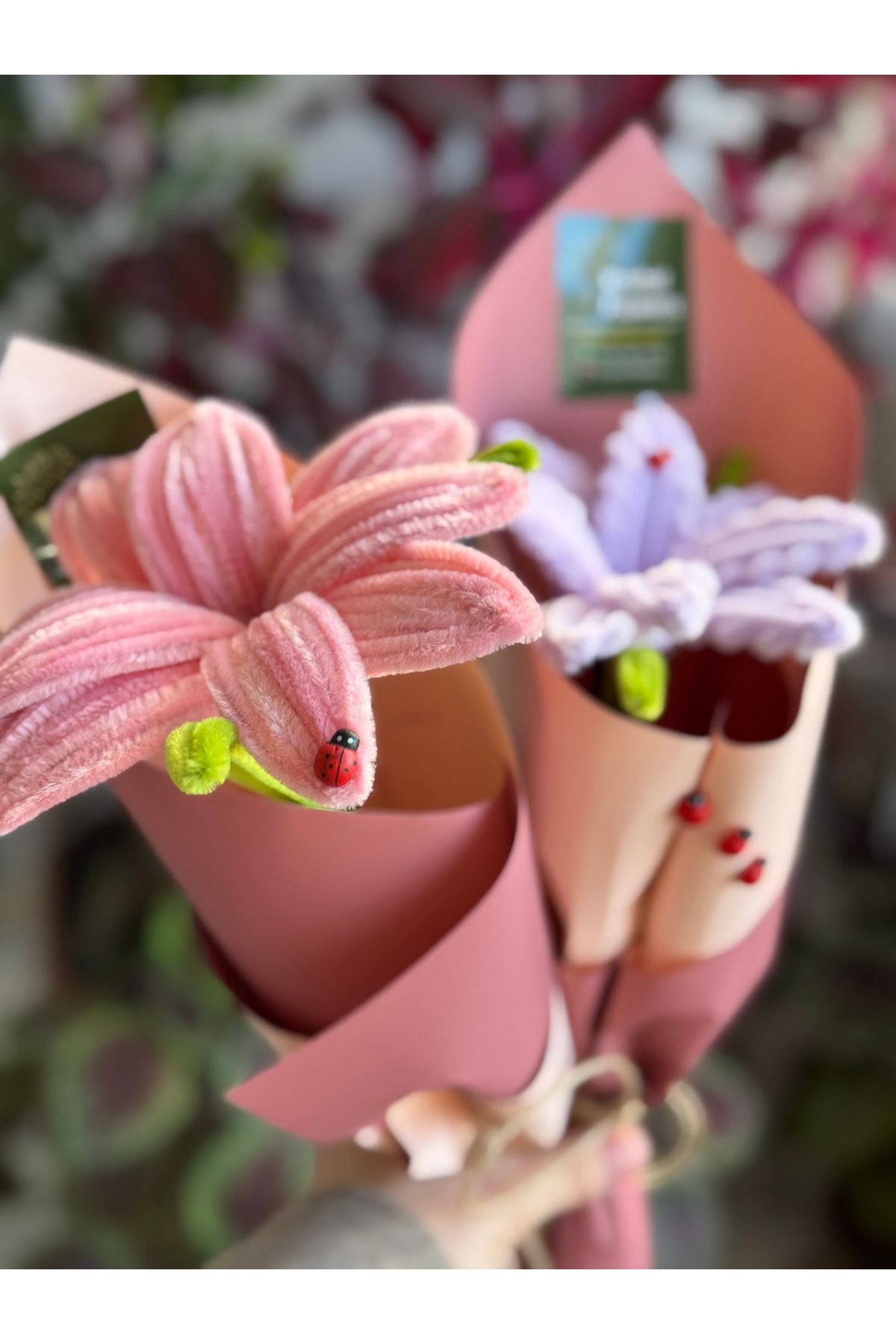 Kristal Flowers Tekli Zambak Buket - Şönil - Fiyatı, Yorumları