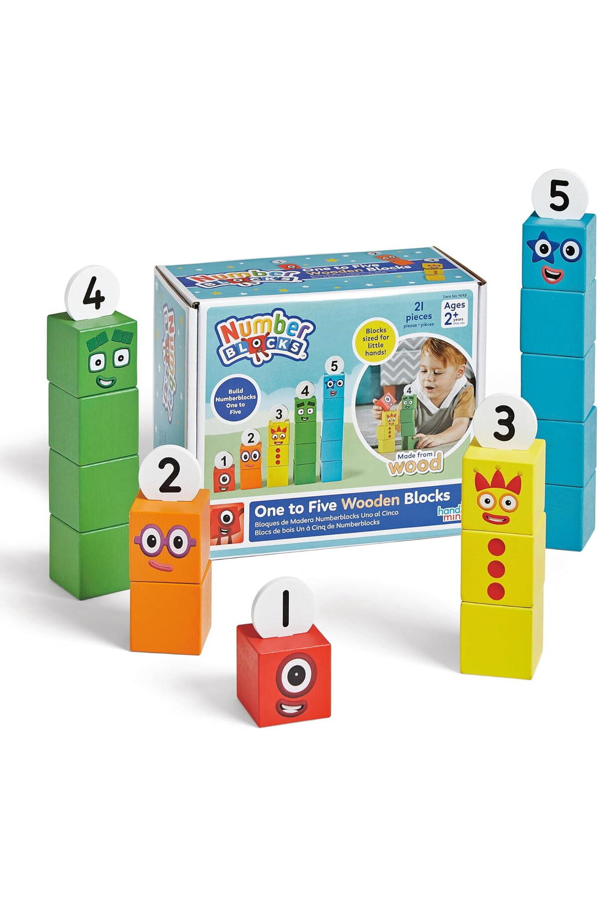 Hand2Mind Numberblocks Wooden Cubes - From 1 to 5- Trendyol