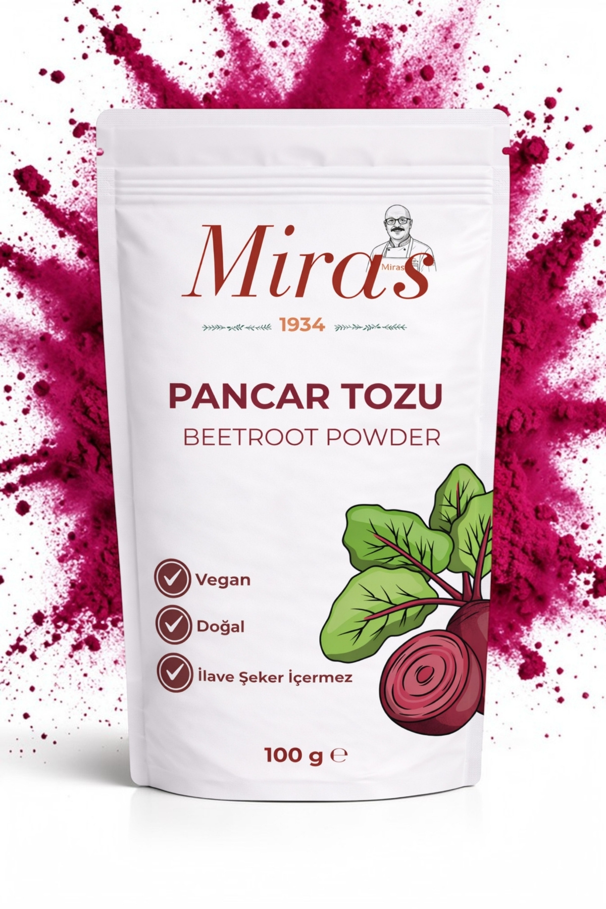 Miras 1934 Pancar Tozu - 100 g - Doğal Sebze Tozu - Fiyatı, Yorumları