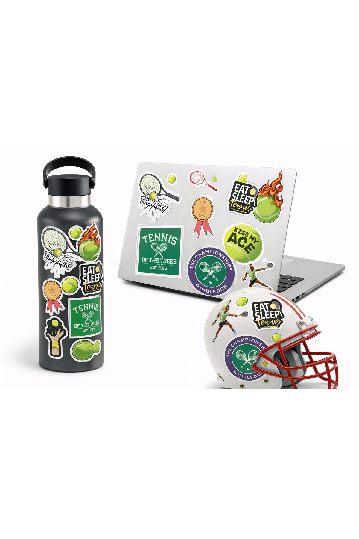 Limitless Design Tenis Temalı Sticker Seti 22x30 cm – Tennis Spor ...