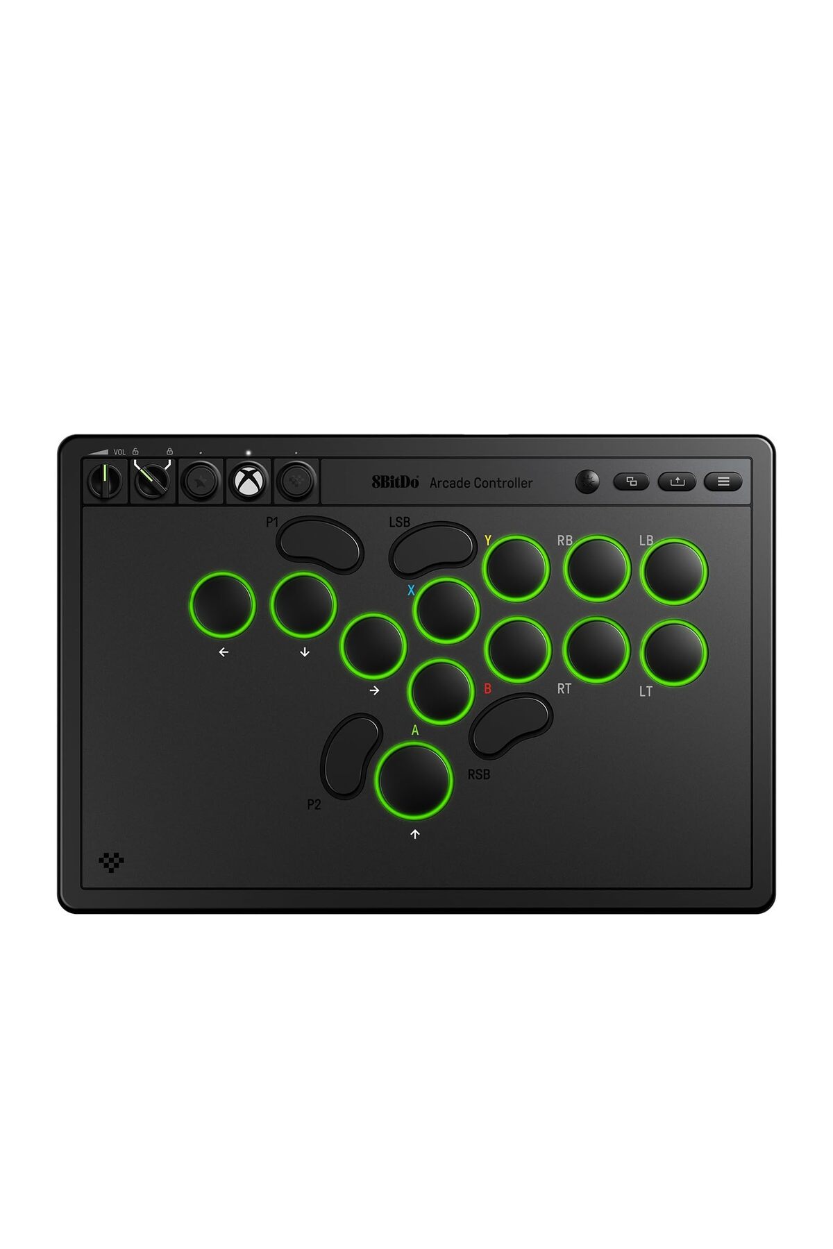 8Bitdo All-Button Arcade Controller for Series X|S, One PC, 2.4G ...