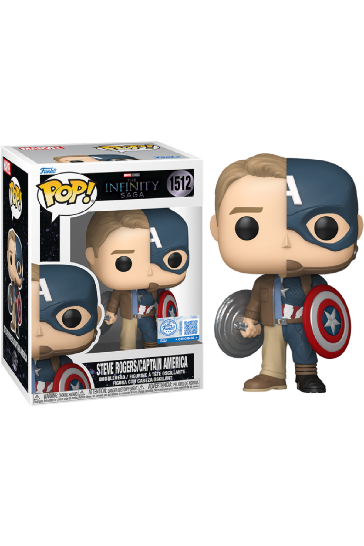 Funko POP Steve Rogers Captain America Split Special Edition - Fiyatı ...