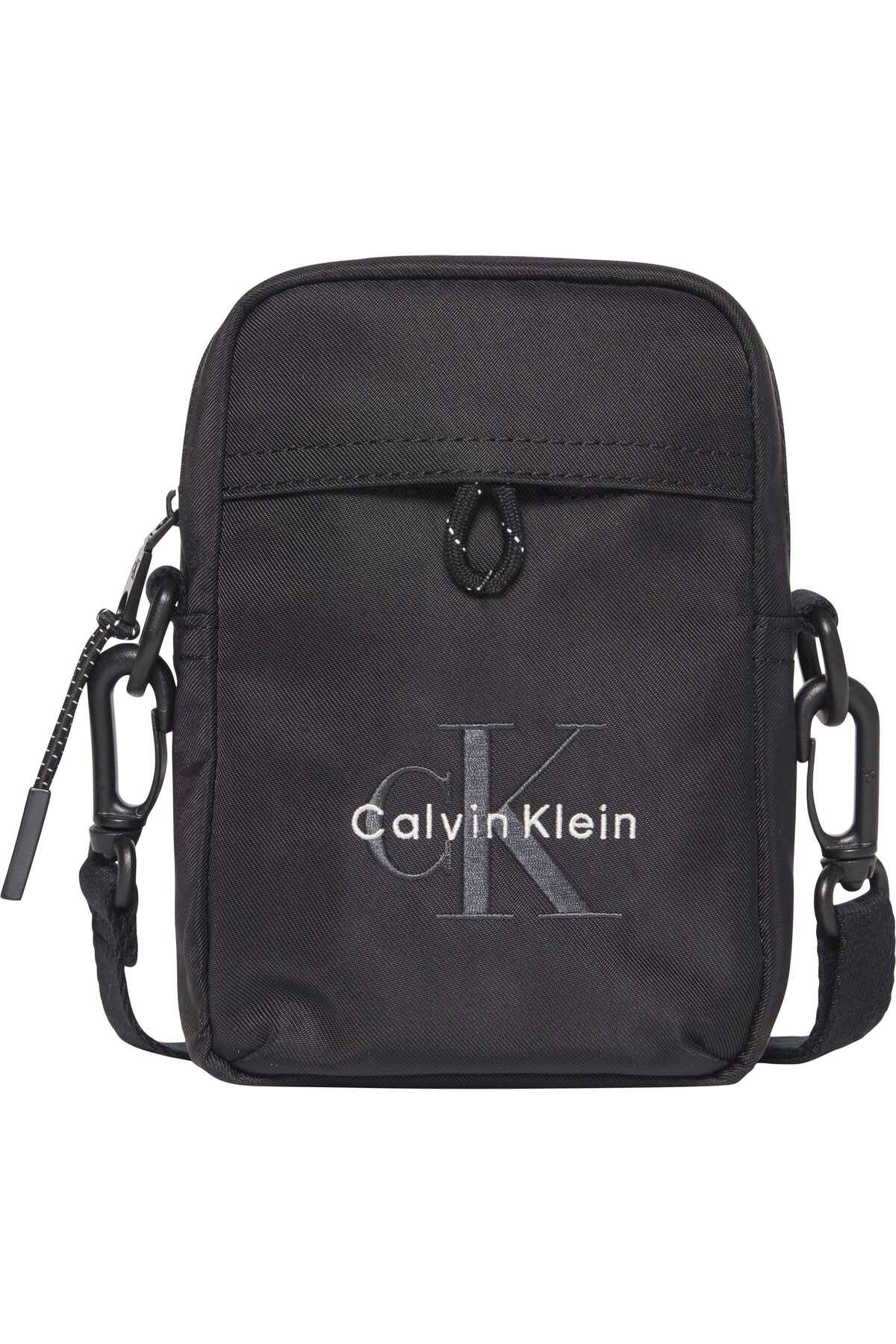 Calvin Klein Erkek Marka Logolu Günlük Kullanıma Uygun Siyah El Çantası ...