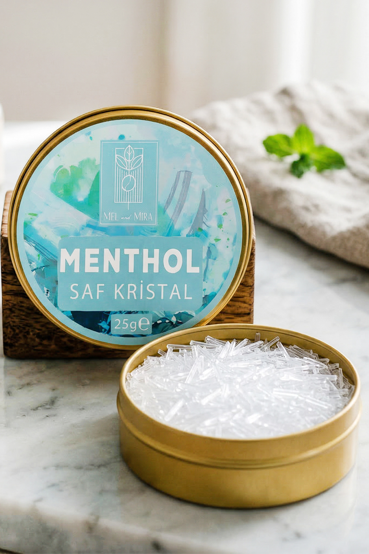 Mel and Mira Saf Kristal Mentol 35g. | Pure Crystal Menthol | Katkısız ...