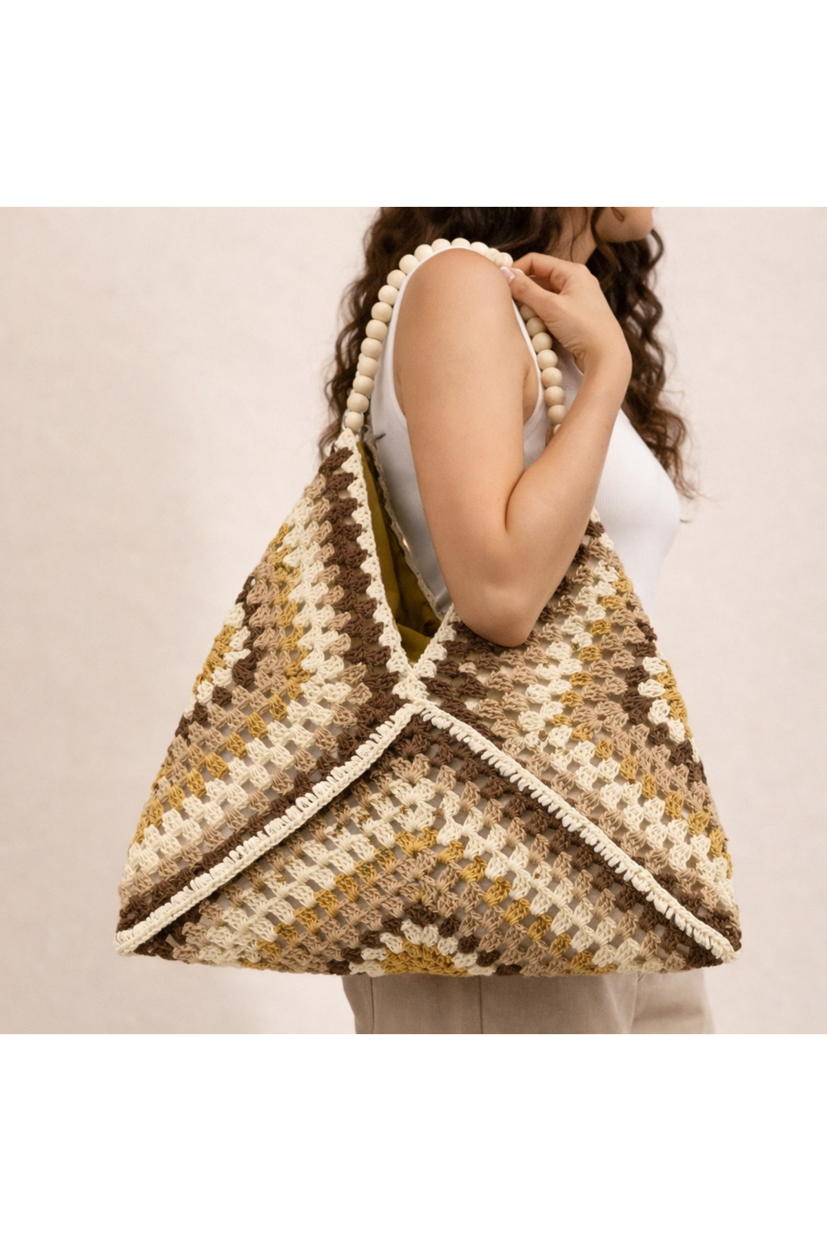 Yuumi Design Örme, motifli kol çantası. - Fiyatı, Yorumları