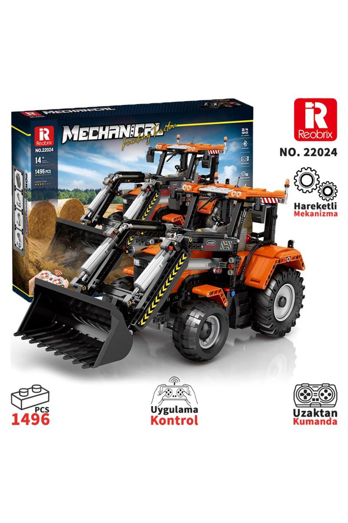 REOBRIX Technic 22024 Kepçeli Traktör (Loading Tractor) Kumanda&Motorlu ...