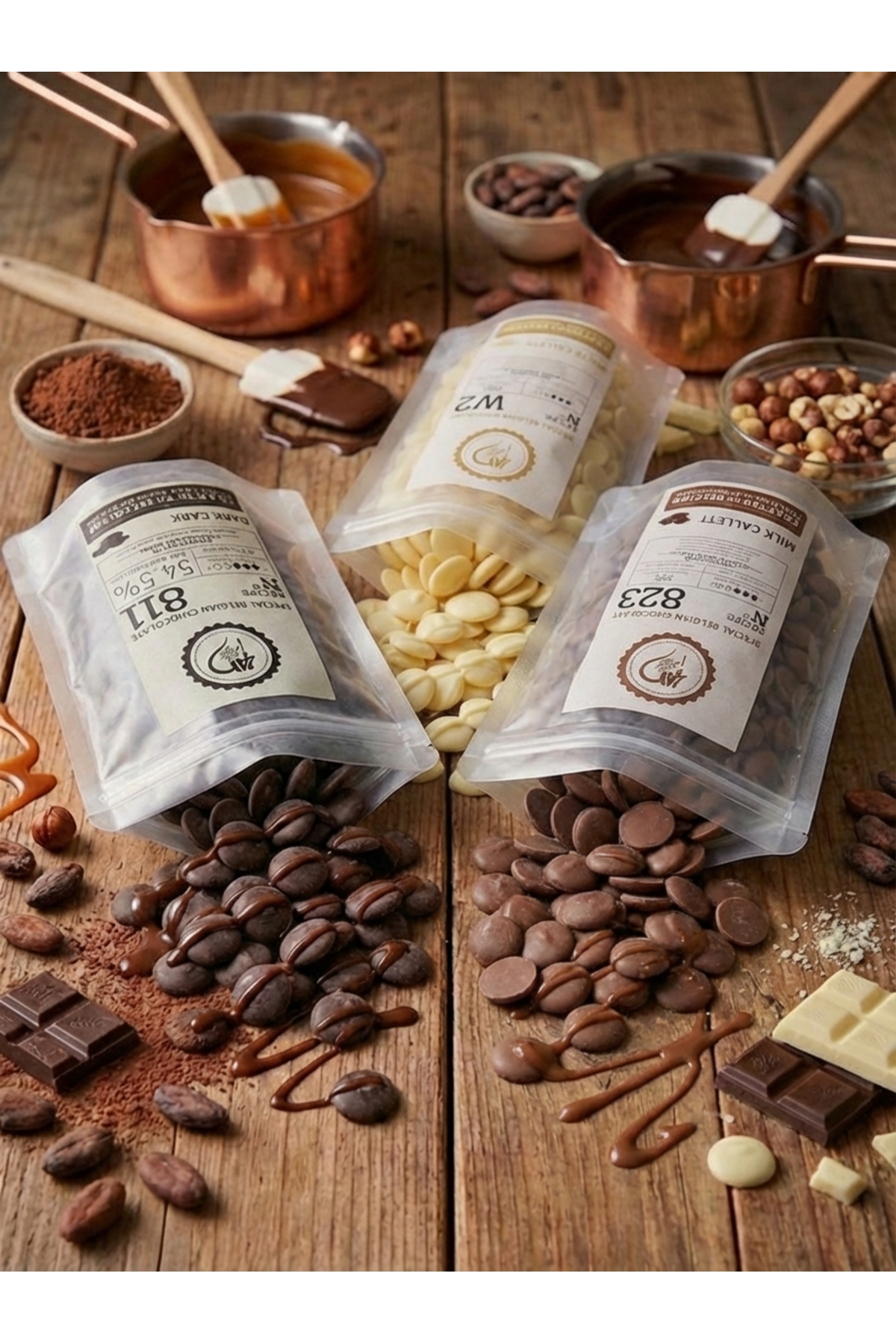 40 YIL ÇİKOLATA KAHVE Kuvertür Pul Çikolata Seti 300 gr | Bitter ...