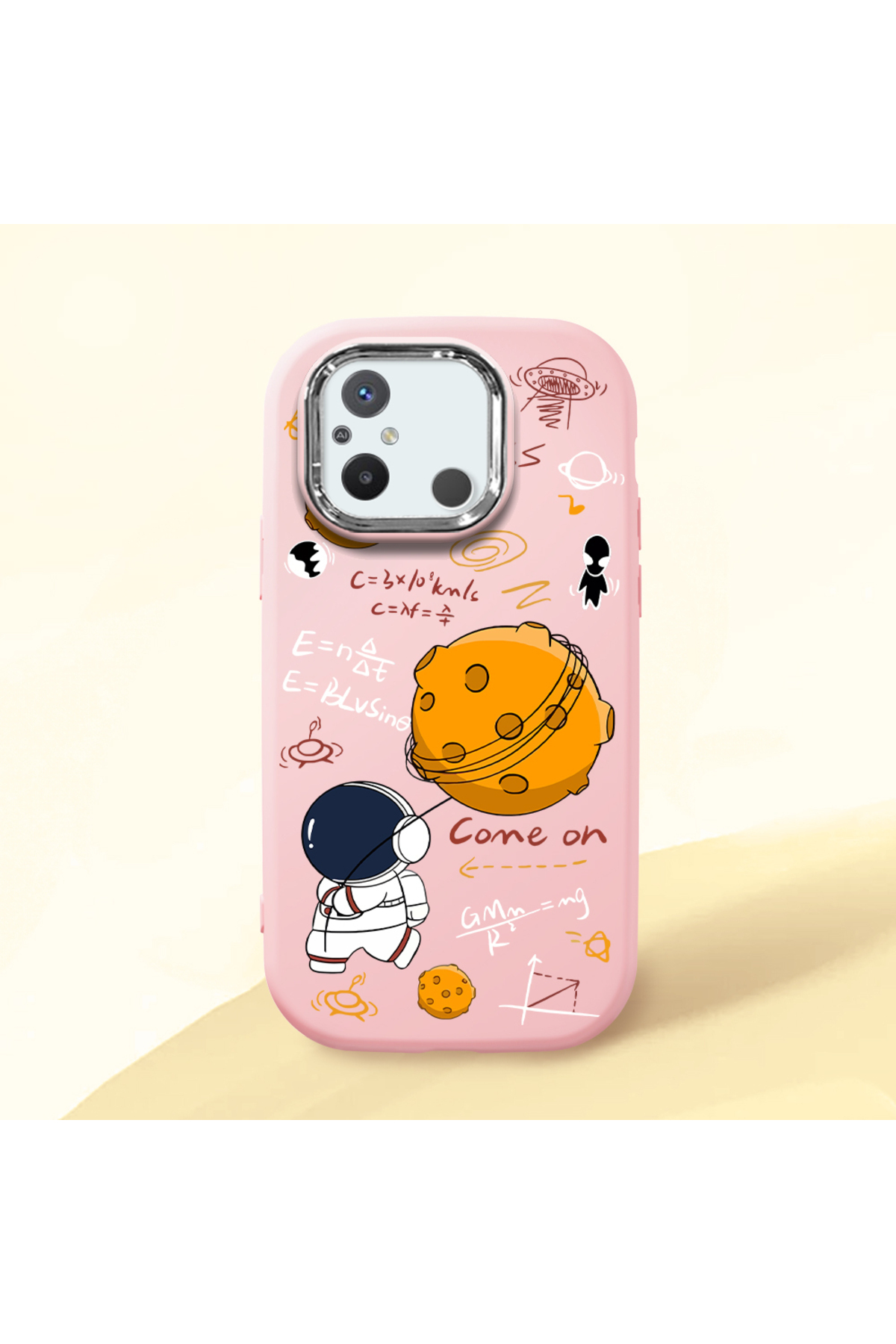 Hontinga Redmi 12C Compatible Camera Protected Pink Soft Silicone Phone ...