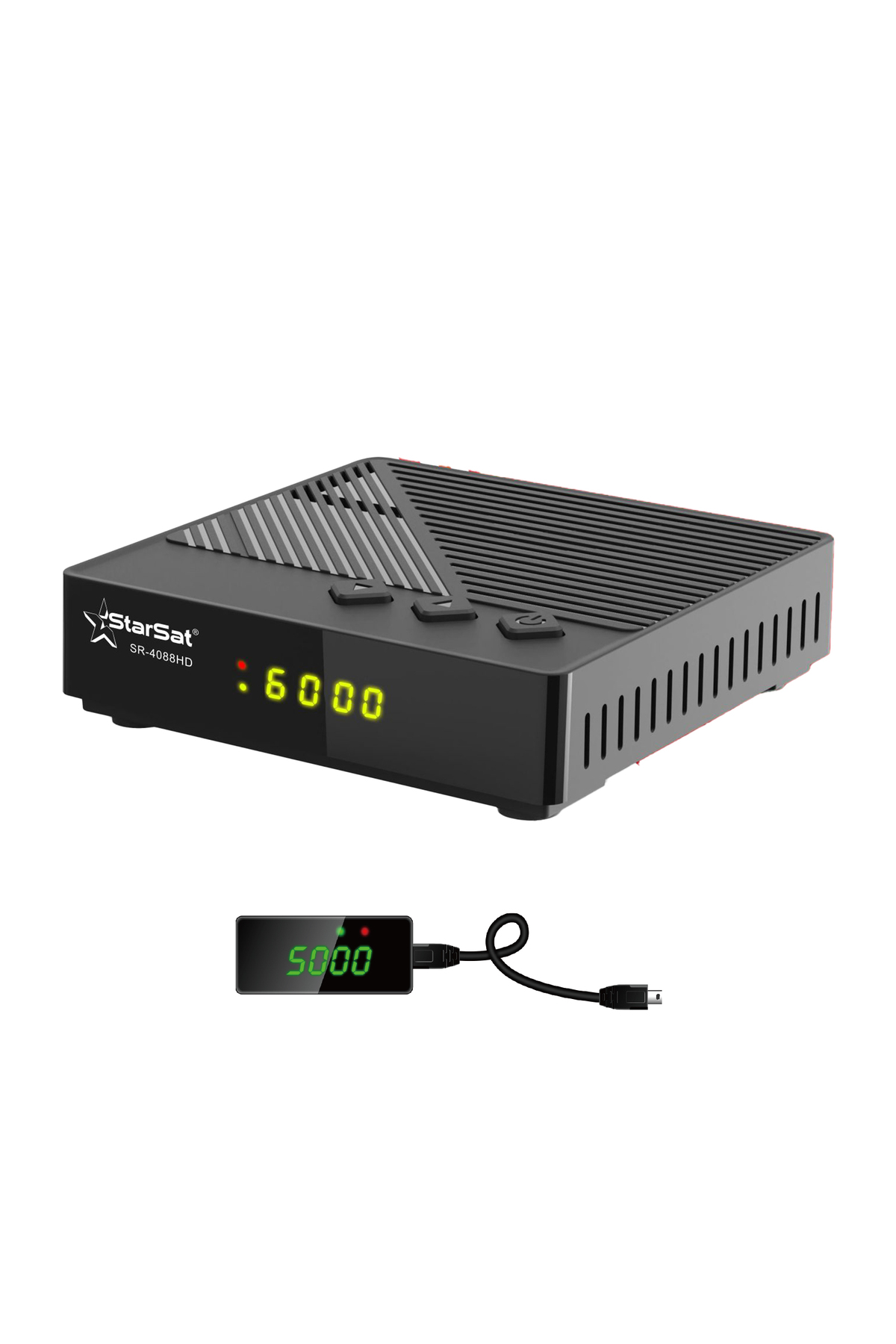 STARSAT جهاز استقبال الأقمار الصناعية المتقدم SR-4088HD - يدعم DVB-S/S2 ...