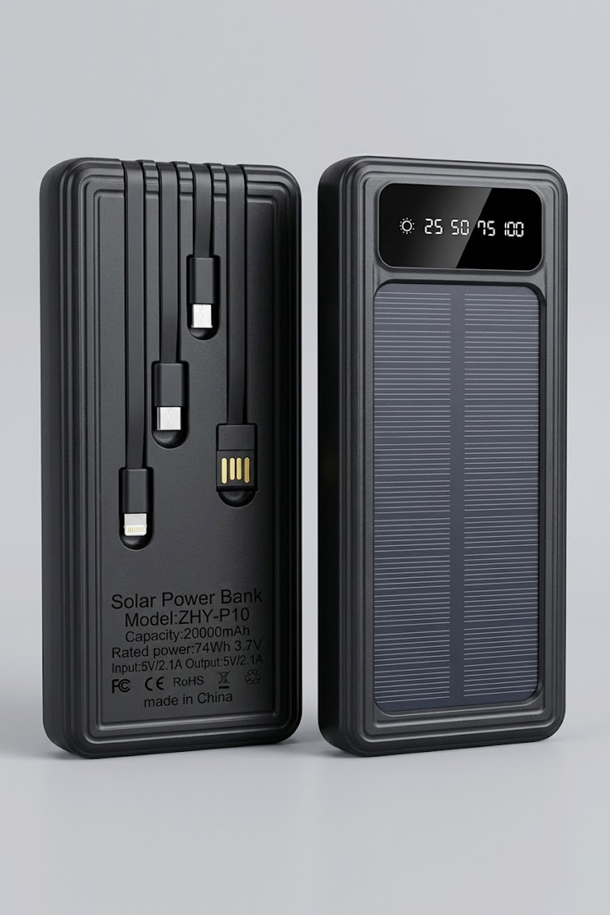 Muchmy High Quality 2 In 1 Solar Charging Mobile Power Bank Large ...
