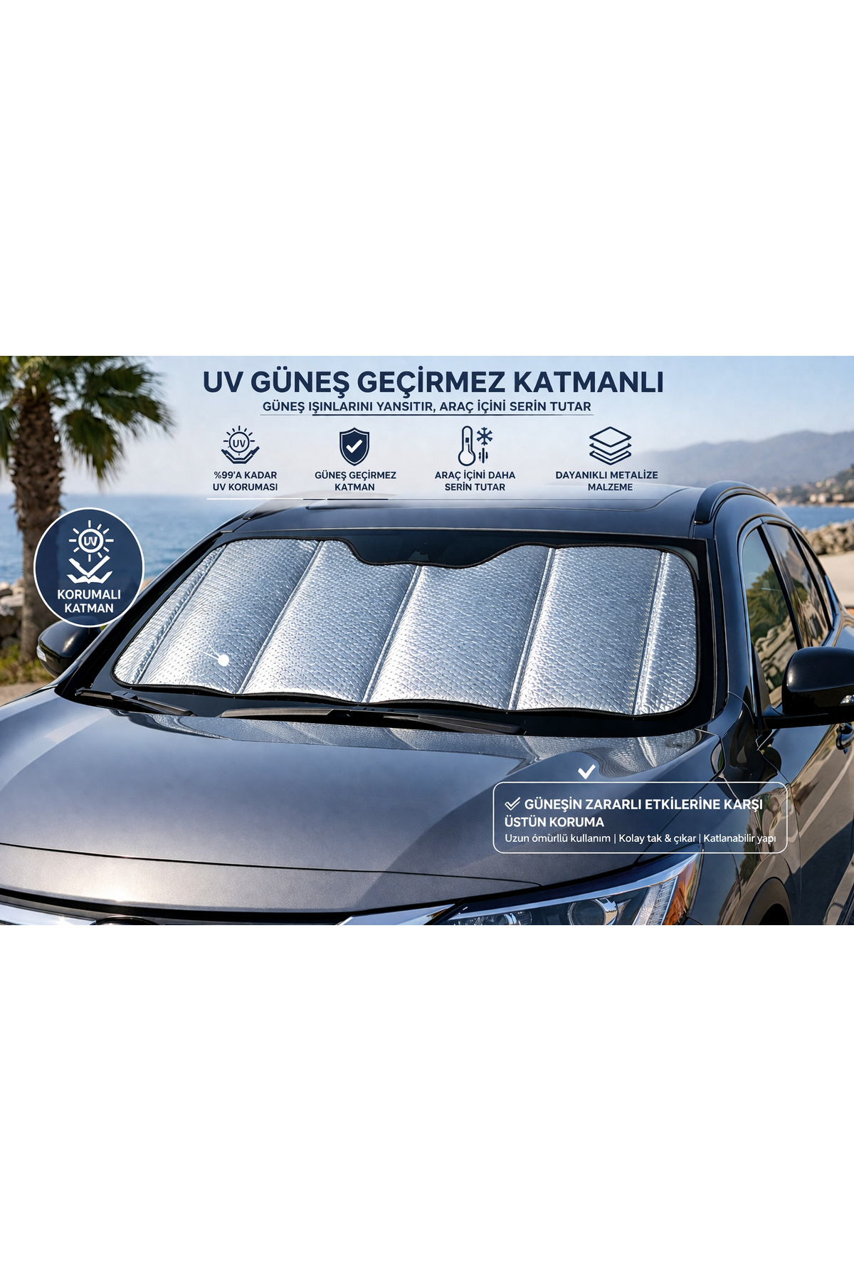 Nisline Skoda Yeti 2009-2010-2011-2012-2013 Ön Cam Güneşliği-Torpido ...