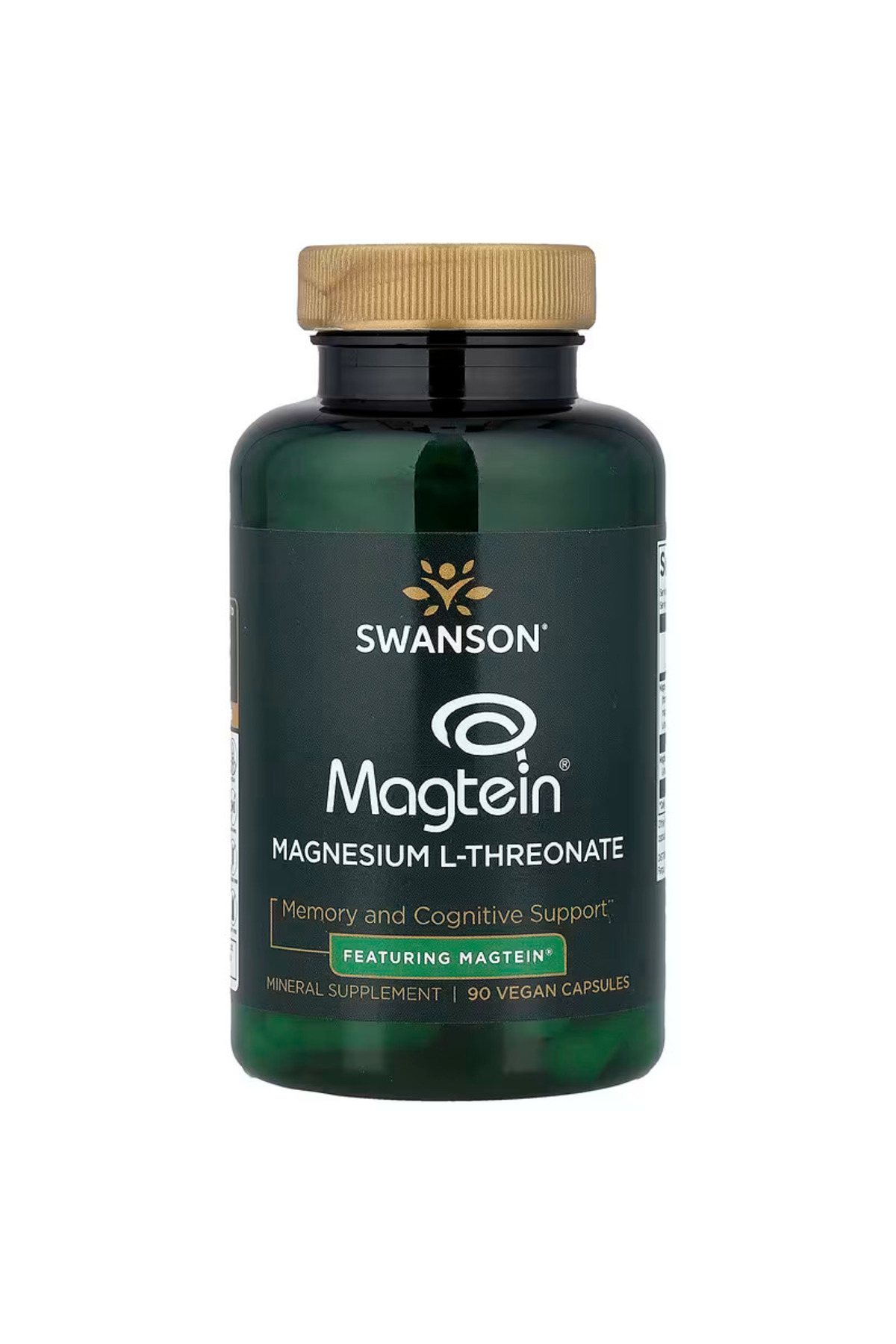 SWANSON Magnesium L-Threonate Magtein Memory and Cognitive 90 Vegan ...
