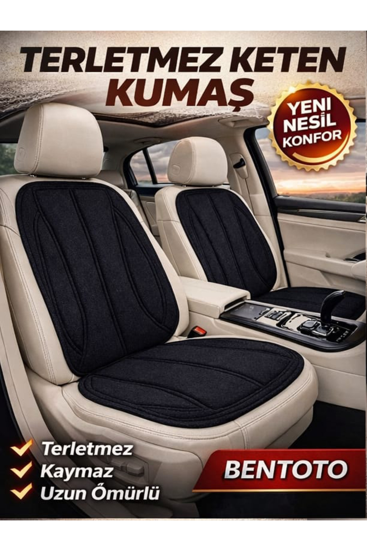 BENTOTO Nissan Qashqai Oto Koltuk minderi keten ön Ve Arka Takim 7 ...