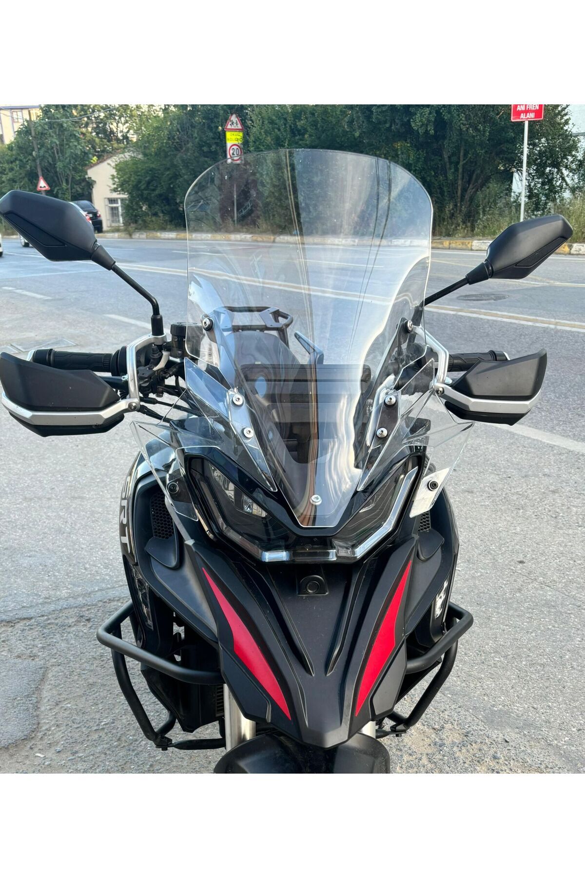MOTOCAM QJ SRT 800 Ön Cam 2023-2026 Model 61cm Şeffaf Renkli 4mm ...
