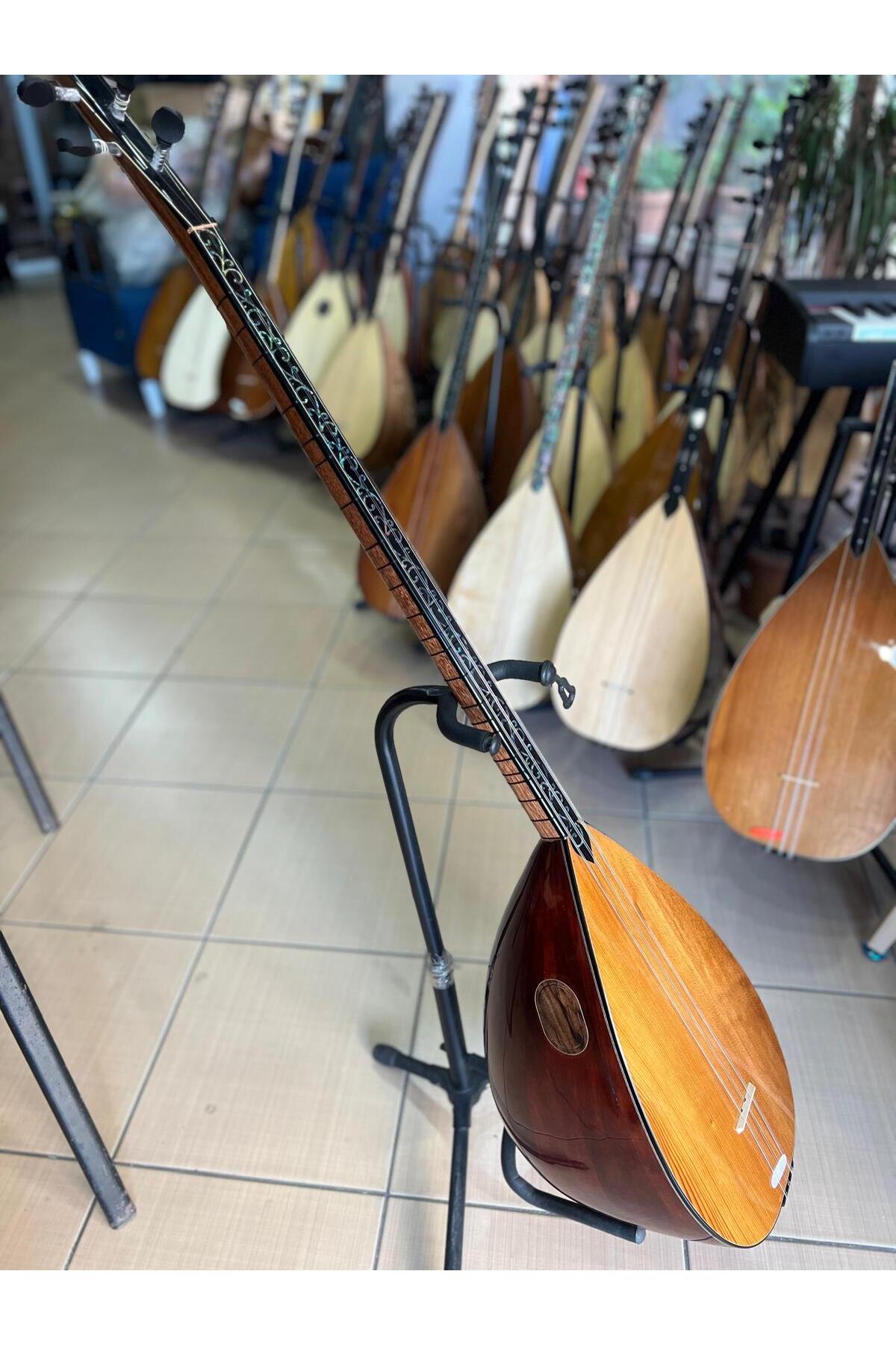 Bircanmüzik 42,5 Ardıç Tekne Özel Seri Uzun Sap Bağlama (soft kılıf ...