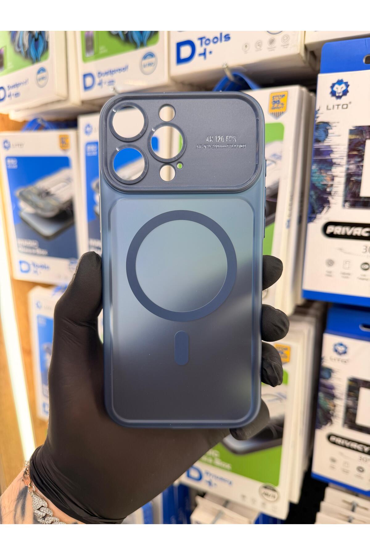 SOYLU MİX İphone 16 Pro Max Lens Korumalı Mat Şeffaf Slim Model Magsafe ...
