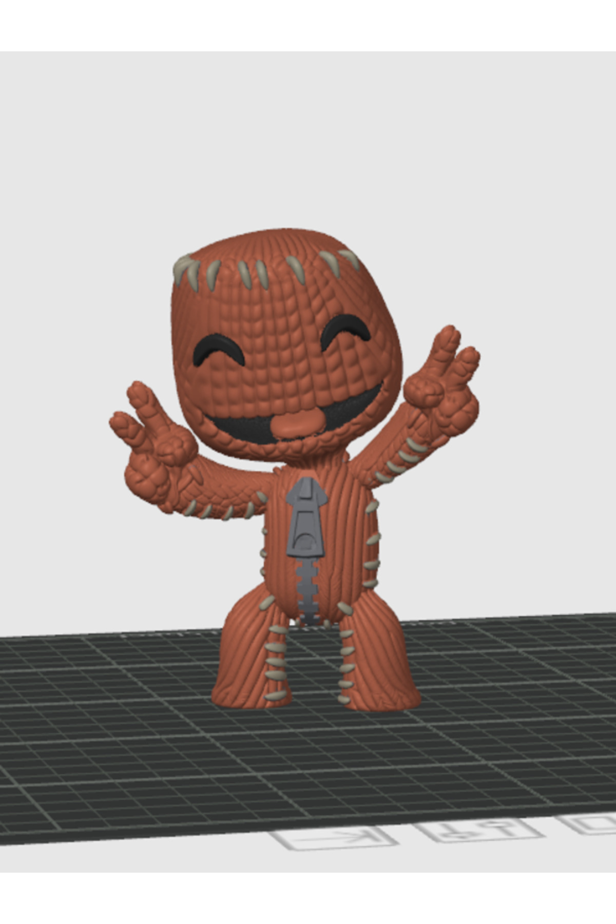 Chino Design Sackboy Figür Playstation / Renkli Özel 3D Üretim Sack boy ...